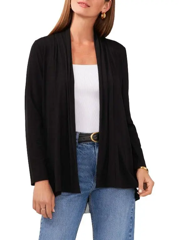 Vince Camuto Open Front Cardigan - Rich Black