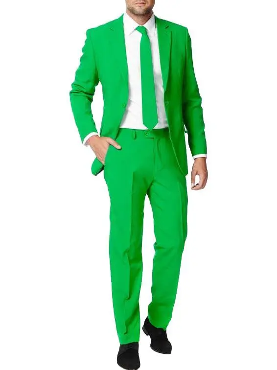 Opposuits Ever Slim Fit Two-piece Suit & Tie Set - Green