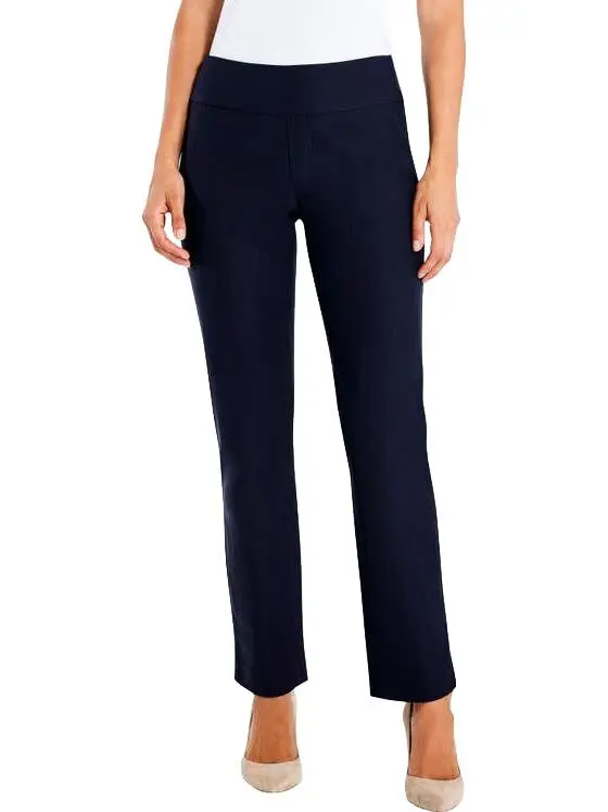 NIC+ZOE Wonderstretch Straight Leg Pants - Dark Indigo