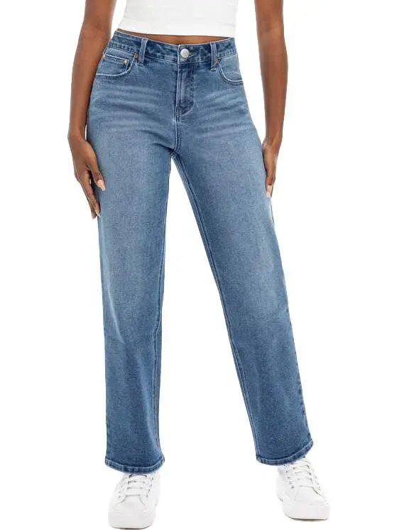 1822 Denim High Waist Straight Leg Jeans - Benny