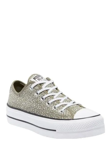 CONVERSE Chuck Taylor® All Star® Open Platform Low Top Sneaker - Light Field Surplus/white