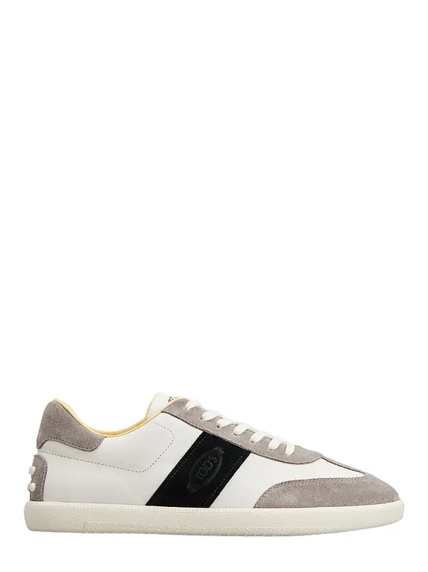 TOD'S Multi Cassetta Lace Up Sneakers - White