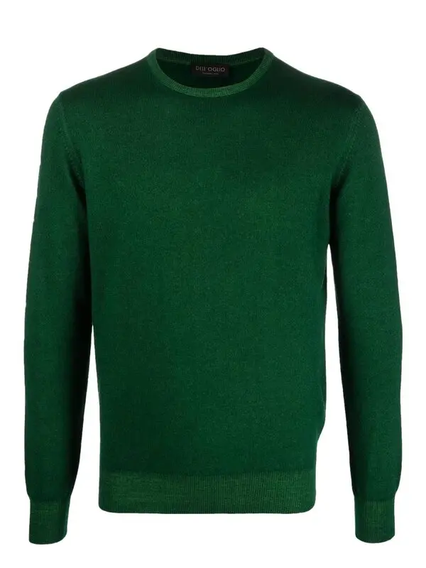 DELL'OGLIO Crew-neck Knitted Jumper - Green