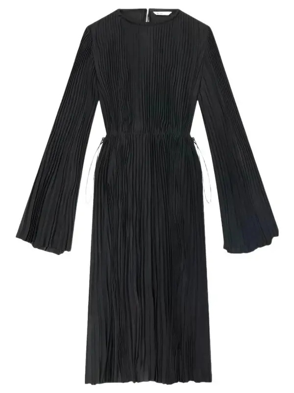 Balenciaga Pleated Midi Dress - Black