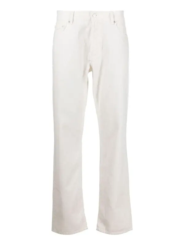 Officine Générale Wide-leg Cotton Trousers - Neutrals