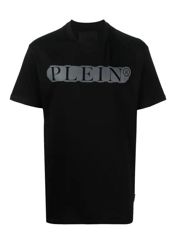 Philipp Plein Logo Print T-shirt - Black