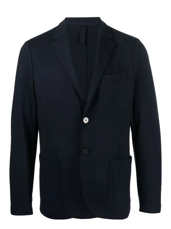 Harris Wharf London Virgin-wool Single-breasted Blazer - Blue