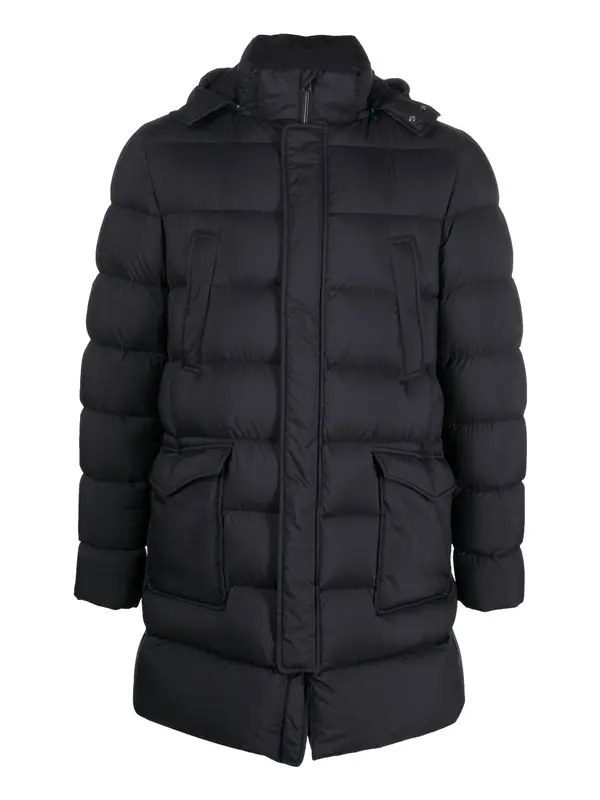 Herno Padded Hooded Down Coat - Blue