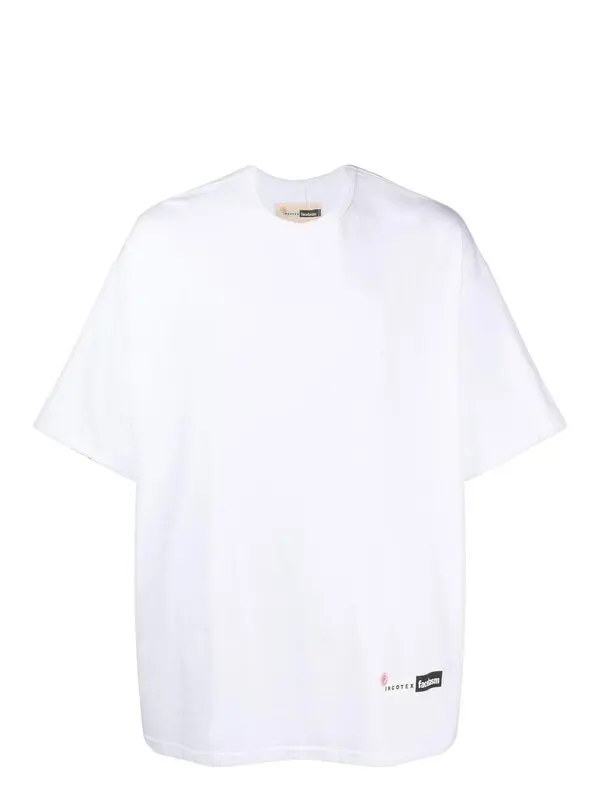 INCOTEX RED X FACETASM Logo Print T-shirt - White