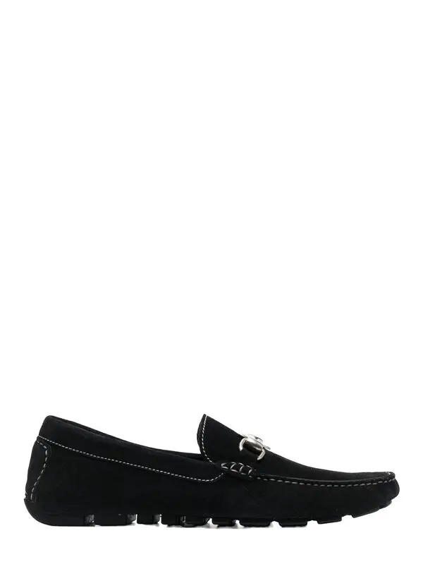Philipp Plein Moccasin Suede Loafers - Black