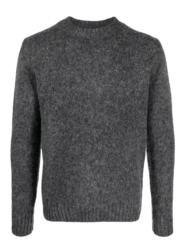 Aspesi Crew-neck Wool Jumper - Grey