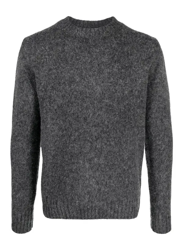Aspesi Crew-neck Wool Jumper - Grey