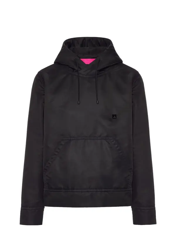 Valentino Garavani Stud-detail Padded Hoodie - Black
