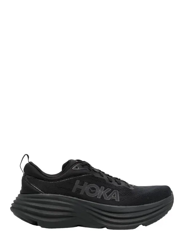 Hoka Logo-patch Low-top Sneakers - Black