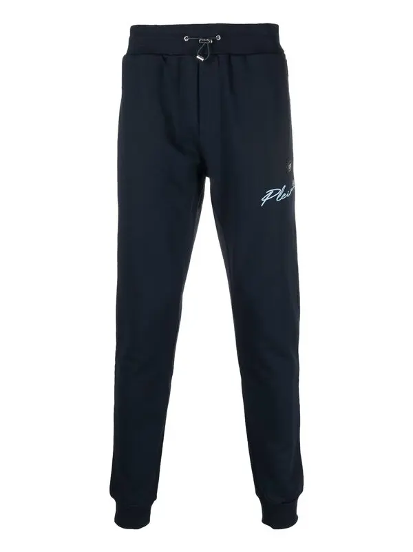 Philipp Plein Logo-embroidered Track Pants - Blue