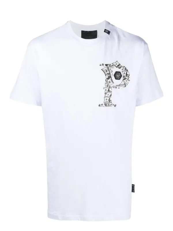 Philipp Plein Logo Print T-shirt - White