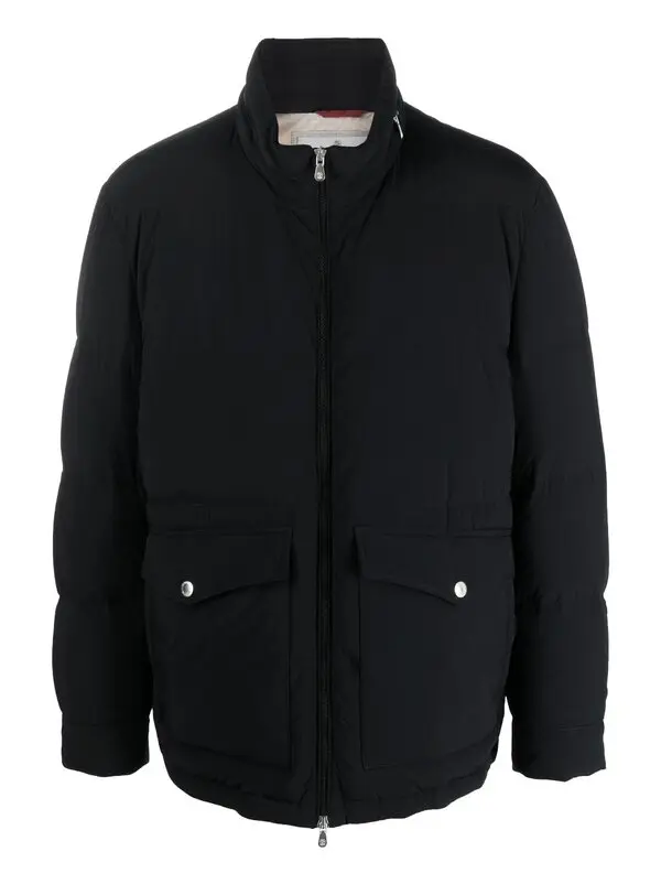 Brunello Cucinelli Quilted Down-padded Jacket - Black