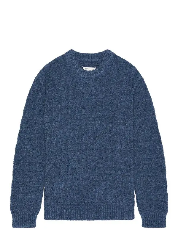 MAISON MARGIELA Heavyweight Knit Sweater - Dark Blue