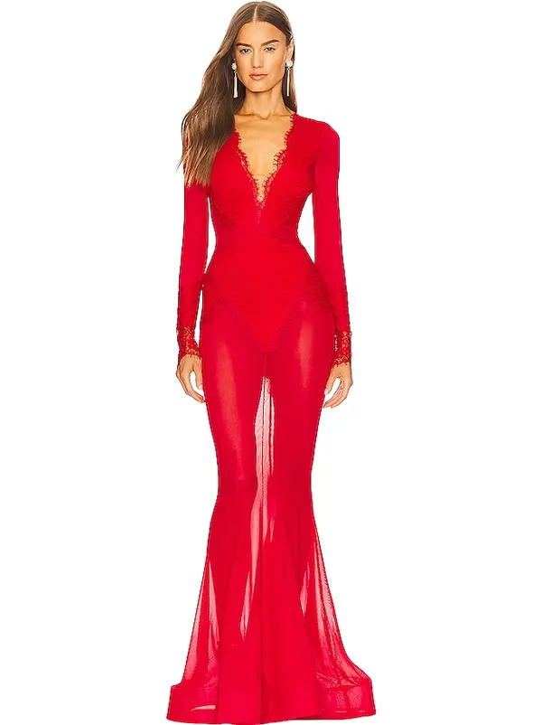 MICHAEL COSTELLO X Martin Gown - Red