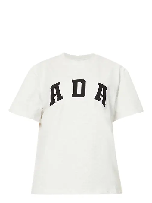 ADANOLA Core Relaxed-fit Cotton T-shirt - Grey Marl