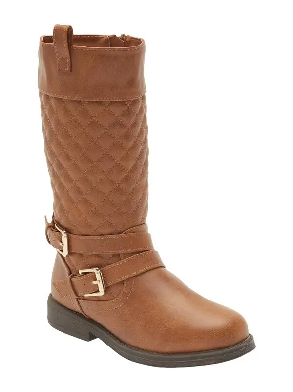 DREAM PAIRS Moto Knee High Boots - Tan