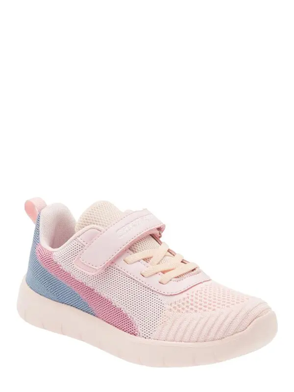 DREAM PAIRS Knit Low Top Sneaker - Pink/grey/blue