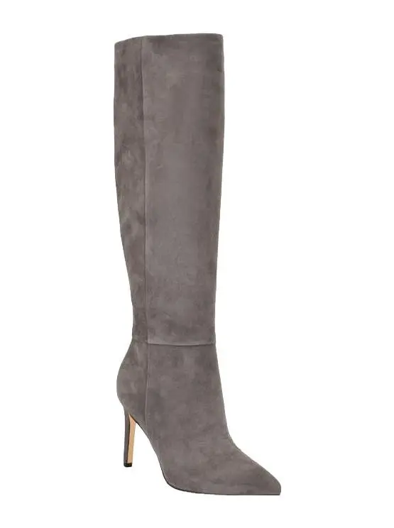 Nine West Richy Pointed Toe Knee High Boot - Grey