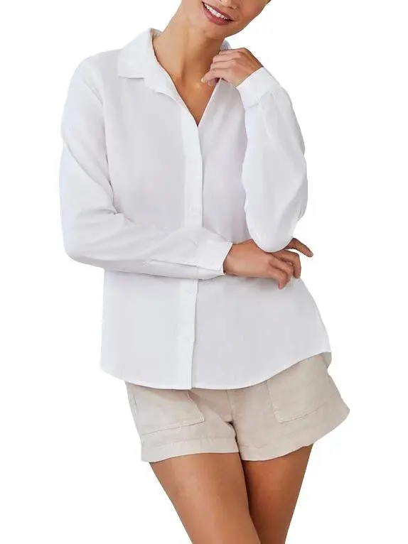 Bella Dahl Classic Button-up Shirt - White