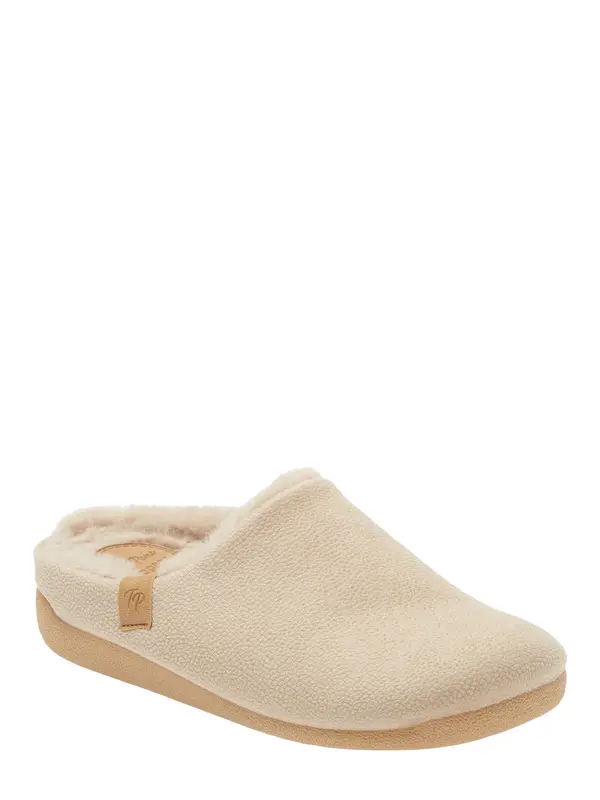 TONI PONS Faux Fur Lined Slip-on Shoe - Pedra Stone