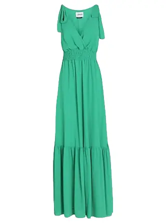 BERNA Maxi Flared Dress - Green