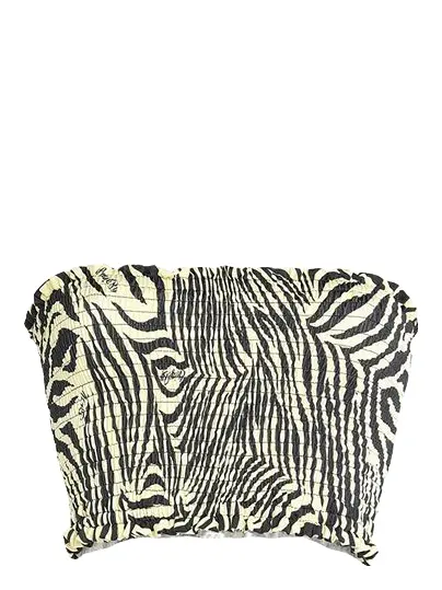 ANIYE BY Zebra-print Tube Top - Yellow