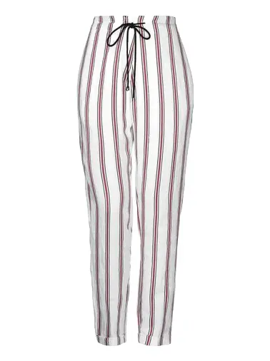 KAOS JEANS Tapered Striped Pants - White