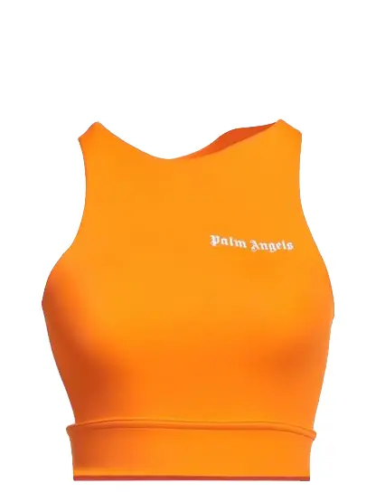Palm Angels Cropped Sleeveless Top - Orange