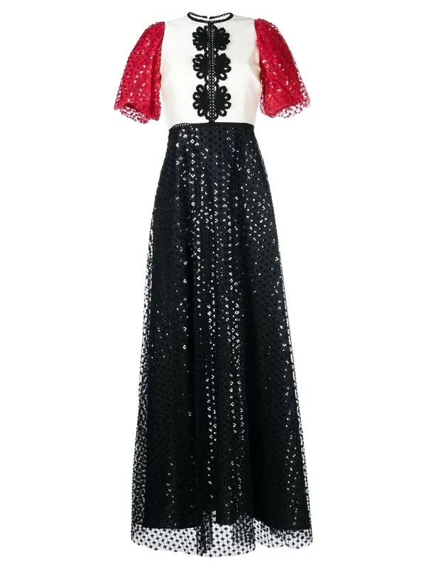 MACGRAW Sequin-embellished Gown - Black