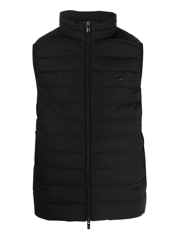 Emporio Armani Quilted Down Gilet - Black