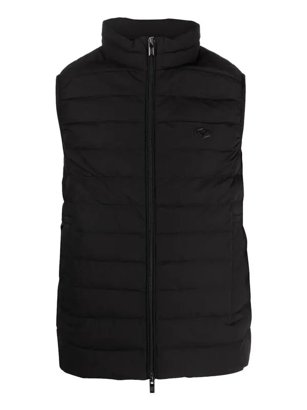 Emporio Armani Quilted Down Gilet - Black