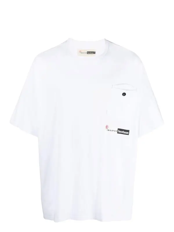 Incotex Logo-print Cotton T-shirt - White