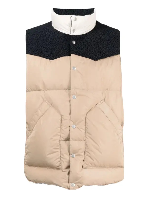 UNDERCOVERISM Panelled Padded Gilet - Brown