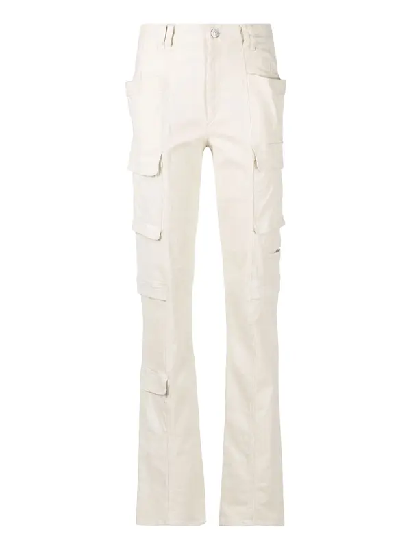Isabel Marant Slim-cut Cargo Trousers - Neutrals