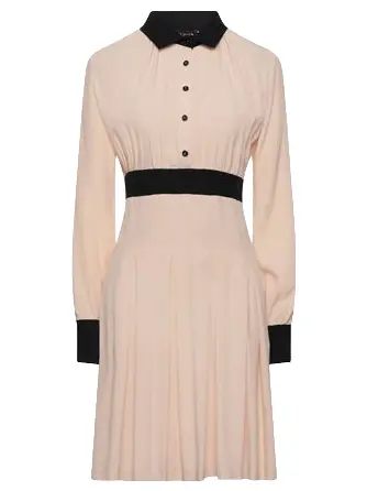 FRANKIE MORELLO Mini Shirt Dress - Beige