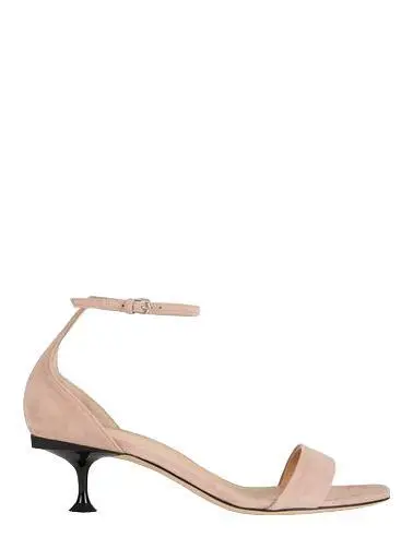SERGIO ROSSI Suede Sandals - Pink