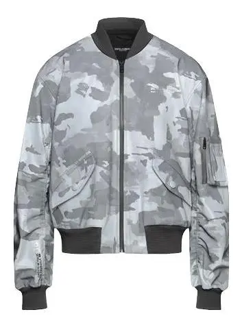 Dolce & Gabbana Jacket Size Cotton, Polyester, Polyurethane, Elastane - Grey