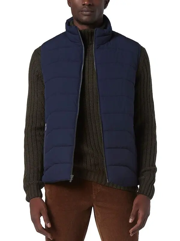 Andrew Marc Garrick Water Resistant Puffer Vest - Ink
