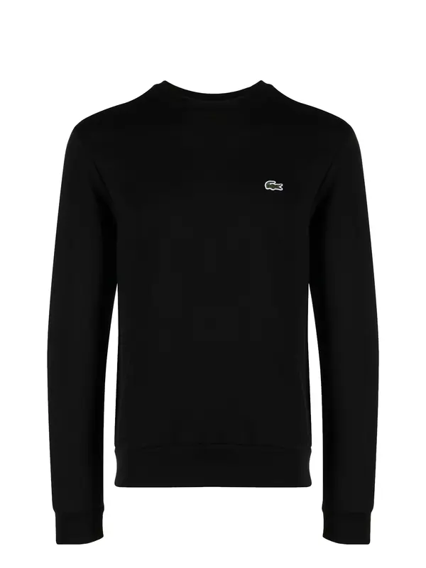 Lacoste Logo-appliqué Sweatshirt - Black