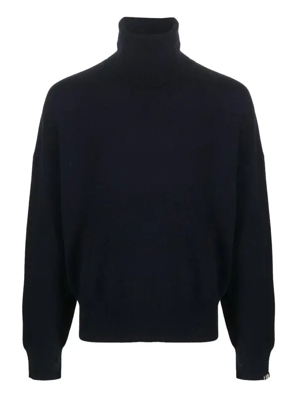 EXTREME CASHMERE X Roll Neck Knitted Jumper - Blue