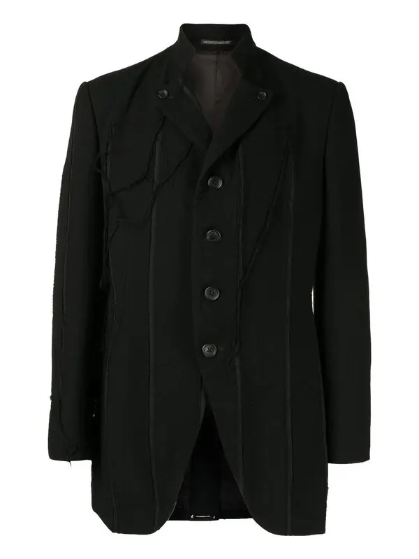 Yohji Yamamoto Button-up Long-sleeve Blazer - Black