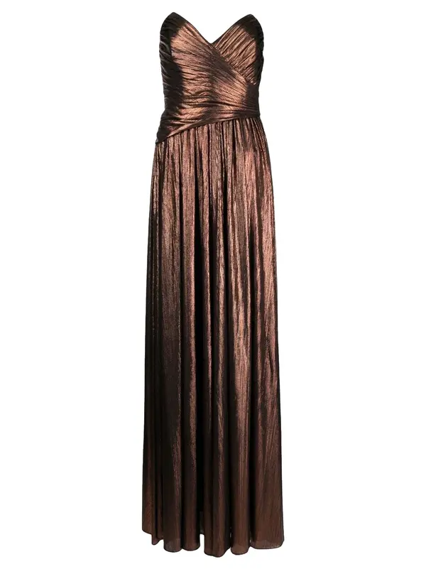Retrofete Waldorf Floor-length Dress - Brown