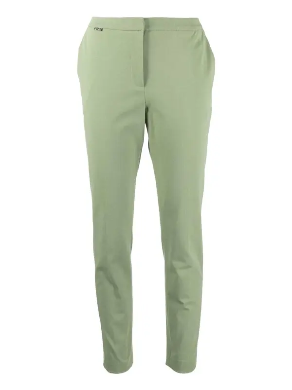 LE TRICOT PERUGIA Low-rise Tapered Trousers - Green