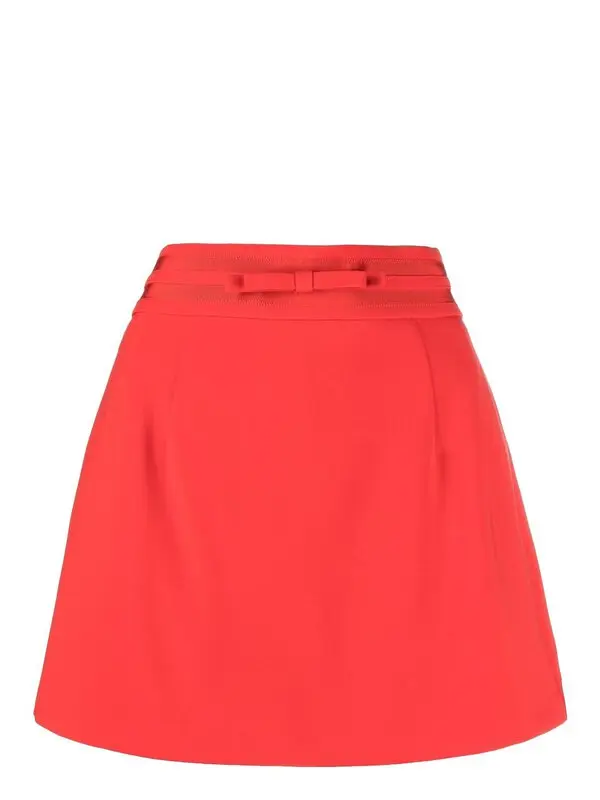 Red Valentino High-waisted Tailored Shorts - Red