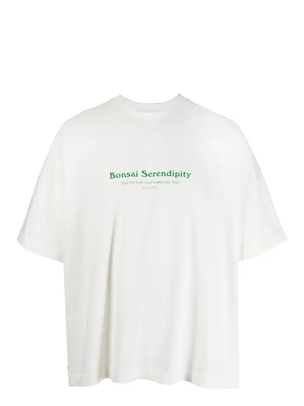 BONSAI Logo Print T-shirt - White